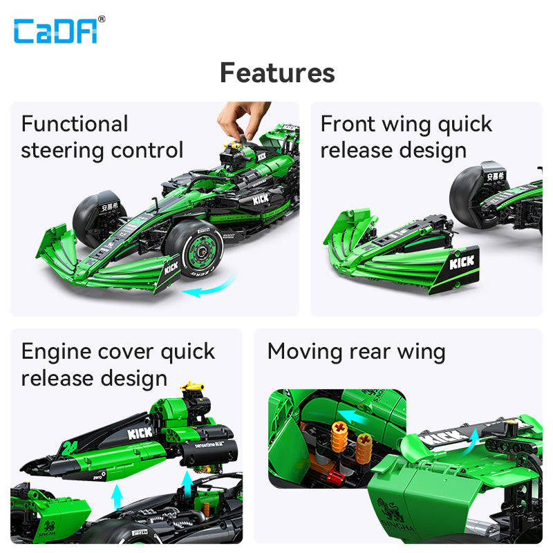 Cada 1:8 KlCK Sauber F1 Team C44 2553PCS C64010W – Doublee_CaDA