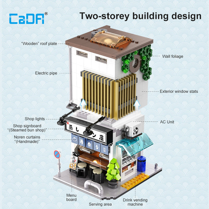 Japanese Steamed Bun Shop C66006W - Building | DoubleE CaDA – Doublee_CaDA